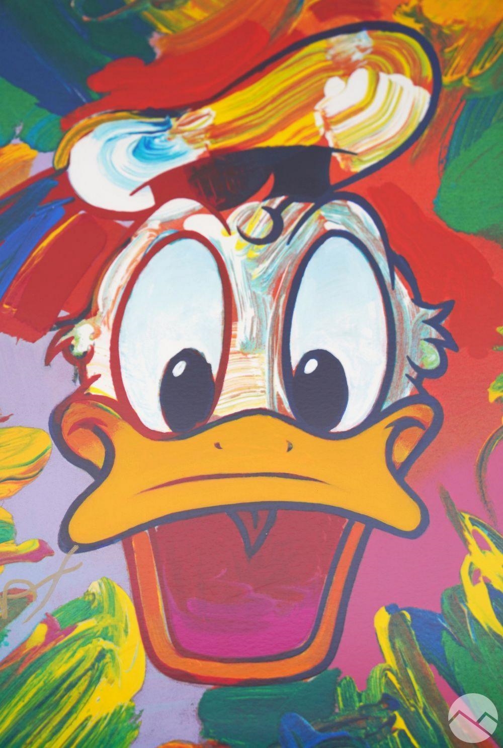 Peter Max | Peter Max b.1937 Donald Duck A/P Serigraph SIGNED | MutualArt