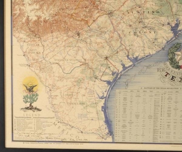 Judith Ingram | Texas Sesquicentennial Map Signed 1986 (1986) | MutualArt