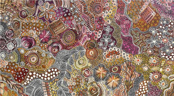 Janet Golder Kngwarreye | Bush Yam Dreaming 2024 (2024) | MutualArt