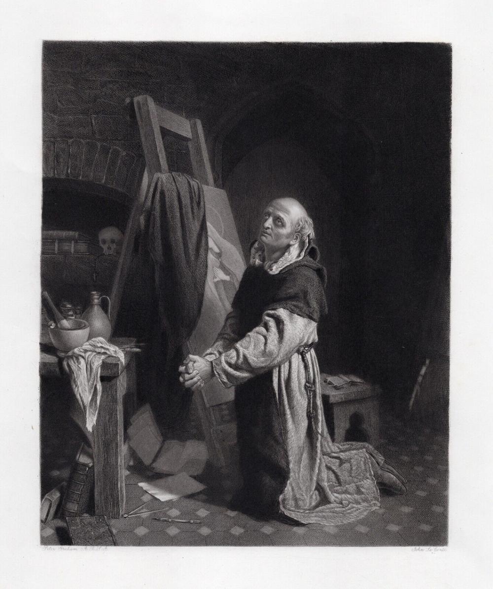 Peter Graham | Peter Graham 1800s Antique Engraving FRA ANGELICO Signed ...