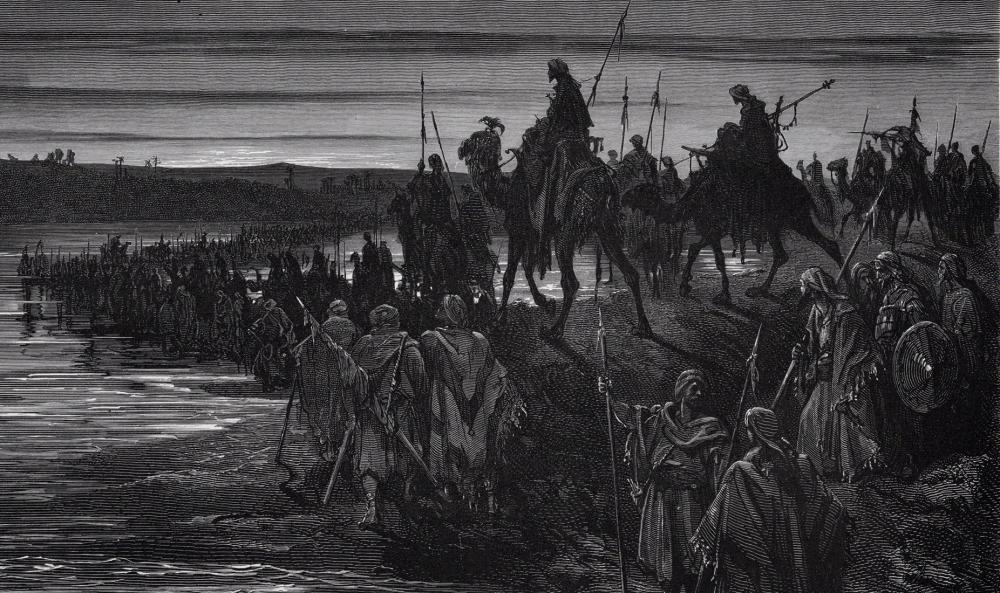 Gustave Doré | The Children of Israel Crossing Jordan (Circa 1880 ...