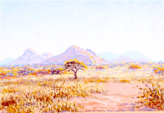 Johannes Blatt | MOUNTAINOUS LANDSCAPE (1944) | MutualArt