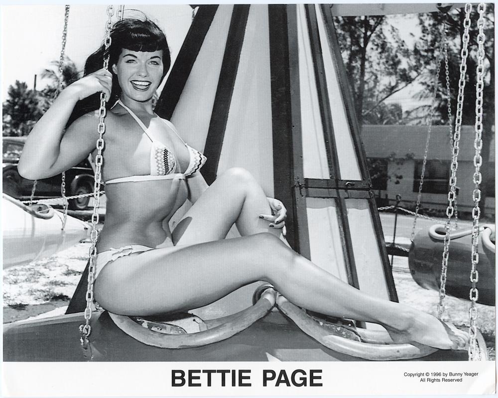 Bunny Yeager | Original BUNNY YEAGER Pin Up Litho BETTY PAGE | MutualArt