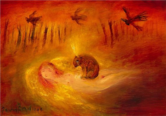 David Boyd | A Golden Plumed Wombat sitting on Europa's Belly (1995 ...