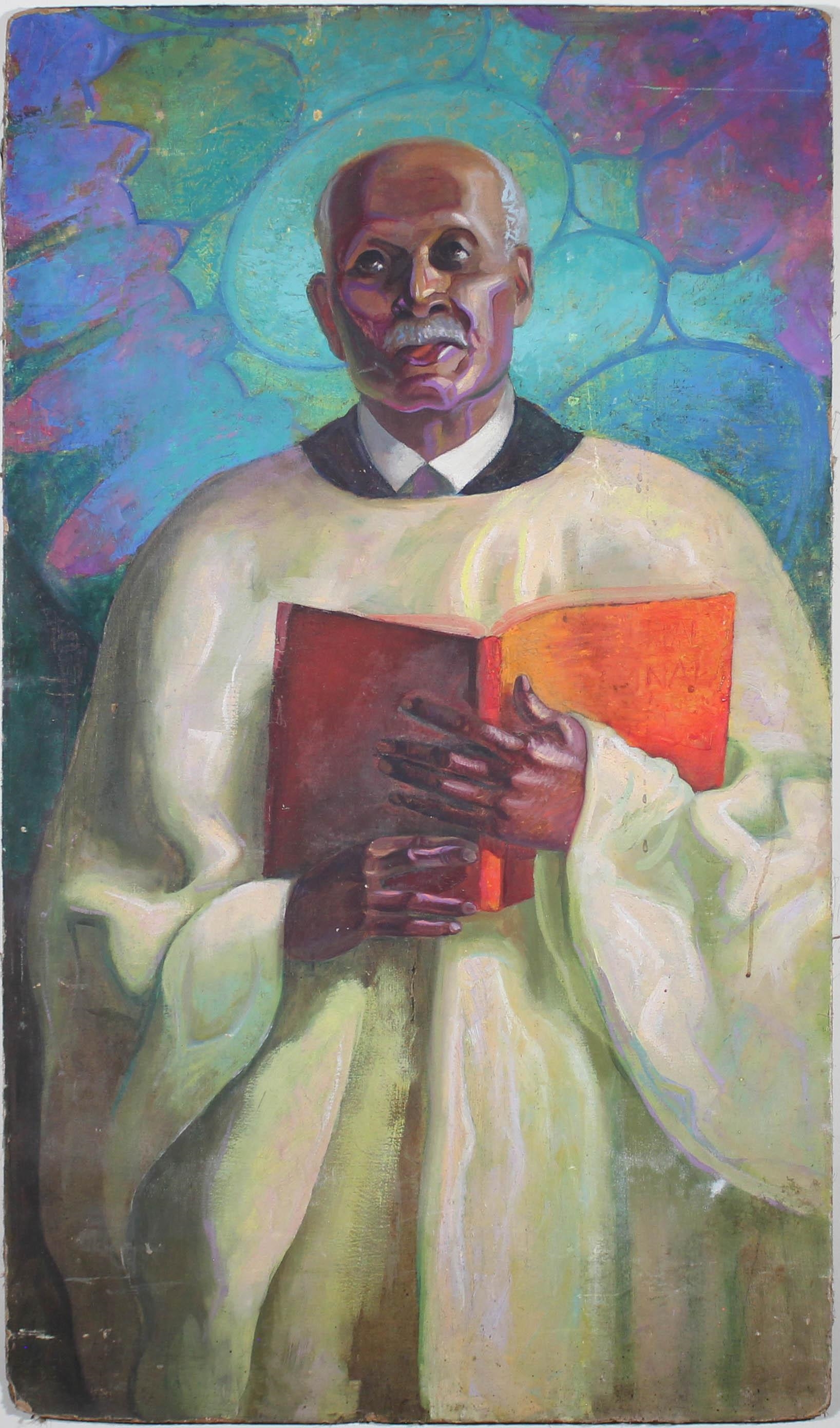 Pleasant Ray McIntosh | P.R. McINTOSH TWO ACRYLIC PORTRAIT PAINTINGS ...