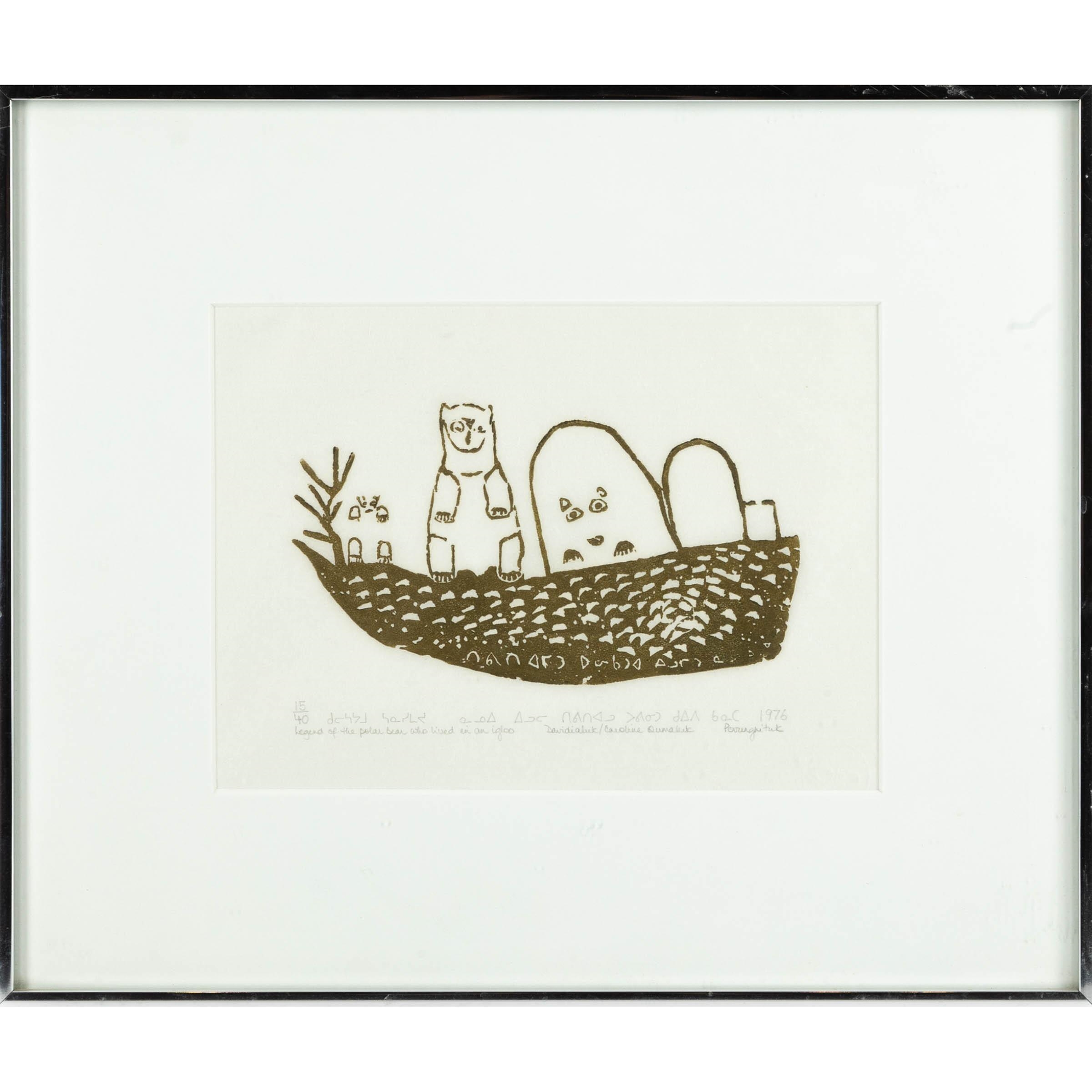 Alasua Amittu Davidialuk | LEGEND OF THE BEAR WHO LIVED IN AN IGLOO ...