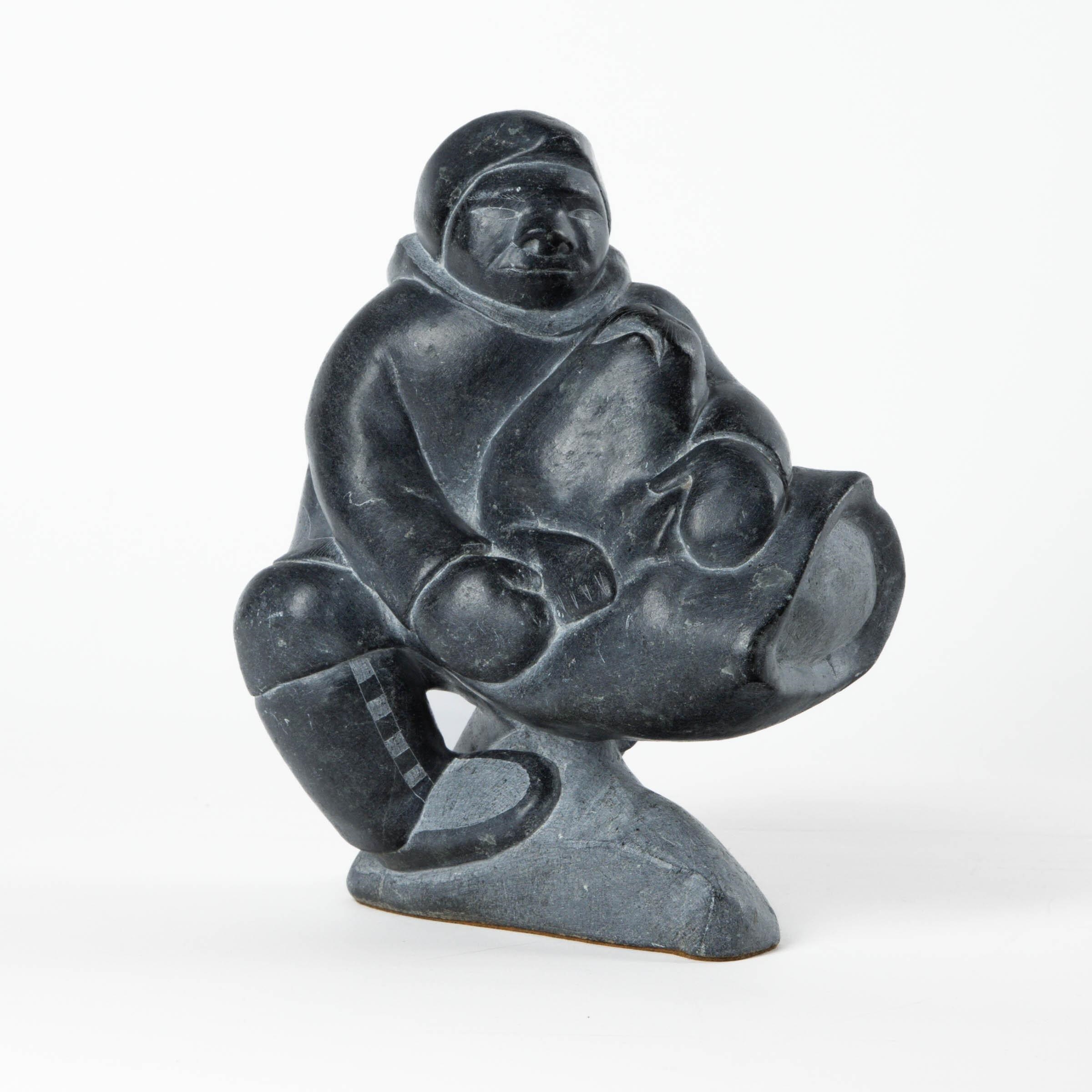 Lucassie Tookalook | MAN HOLDING SEAL, 1967 (1967) | MutualArt