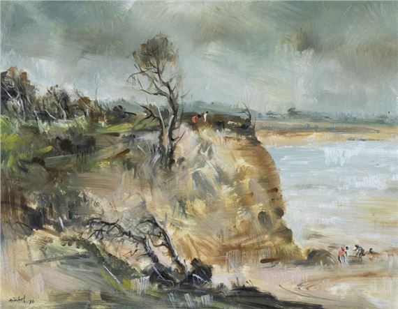 Keith Nichol | Gathering Rocks, Cape Paterson 1970 (1970) | MutualArt