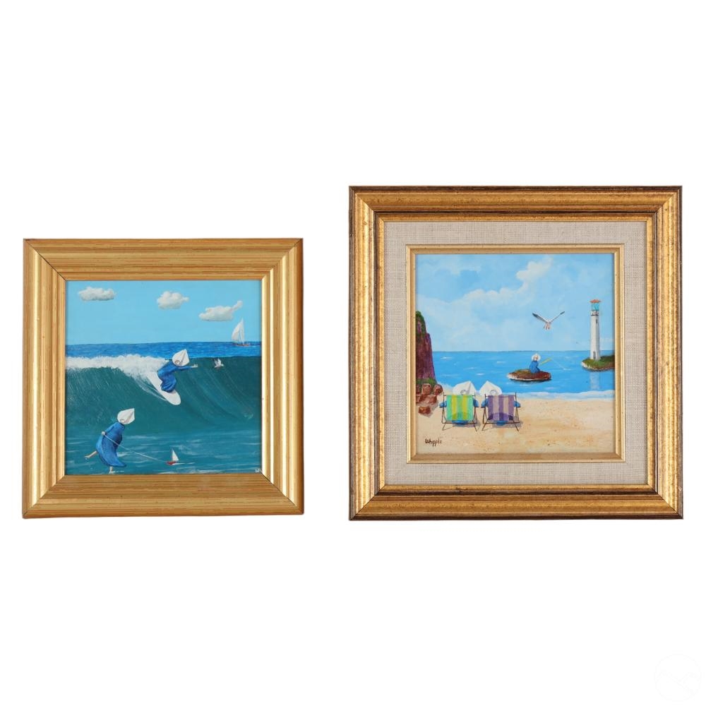 Frank Whipple | Frank Whipple 1923-2016 Wimple Nun Painting LOT | MutualArt