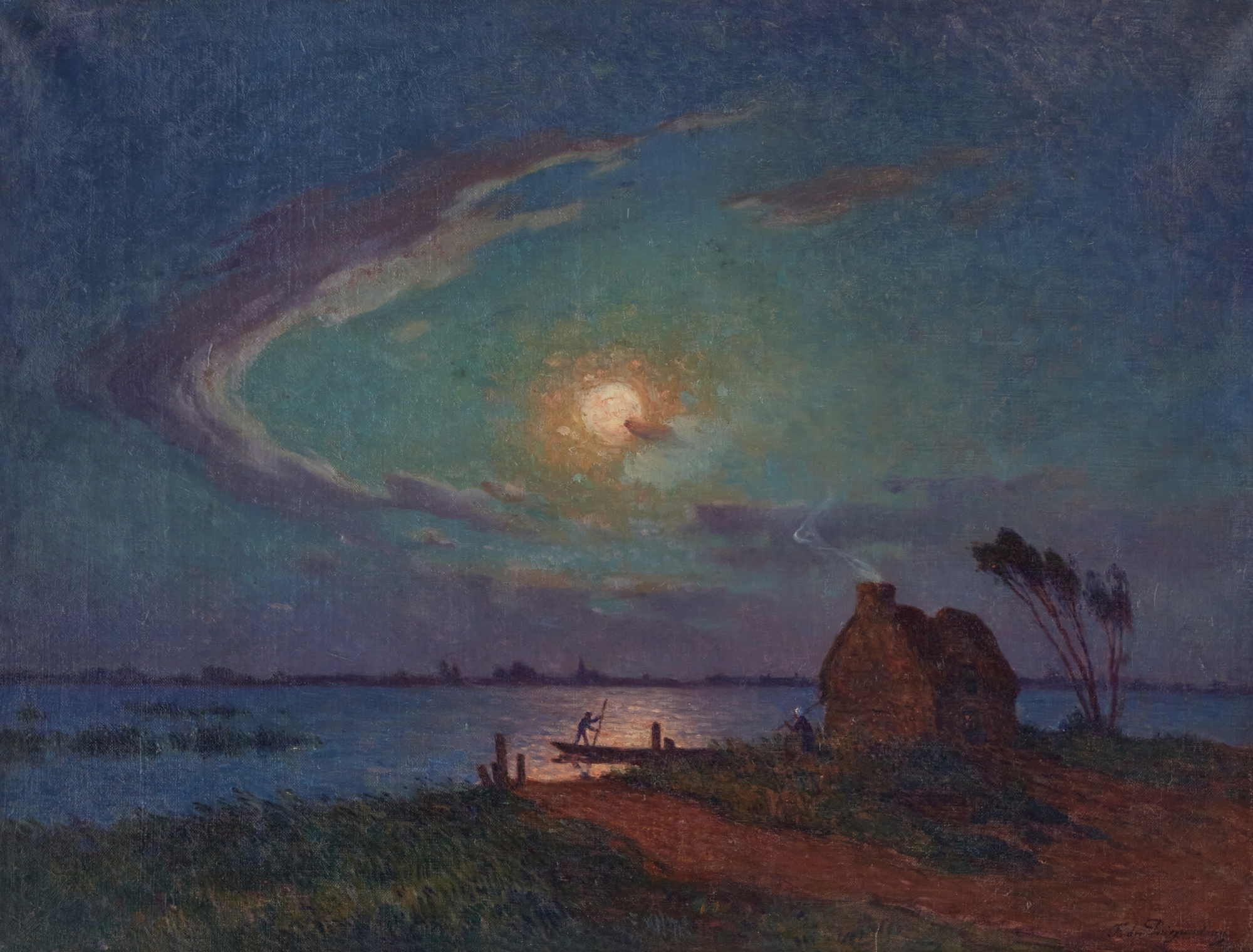 Fernand Loyen de Puigaudeau | Coup de vent au soleil couchant | MutualArt