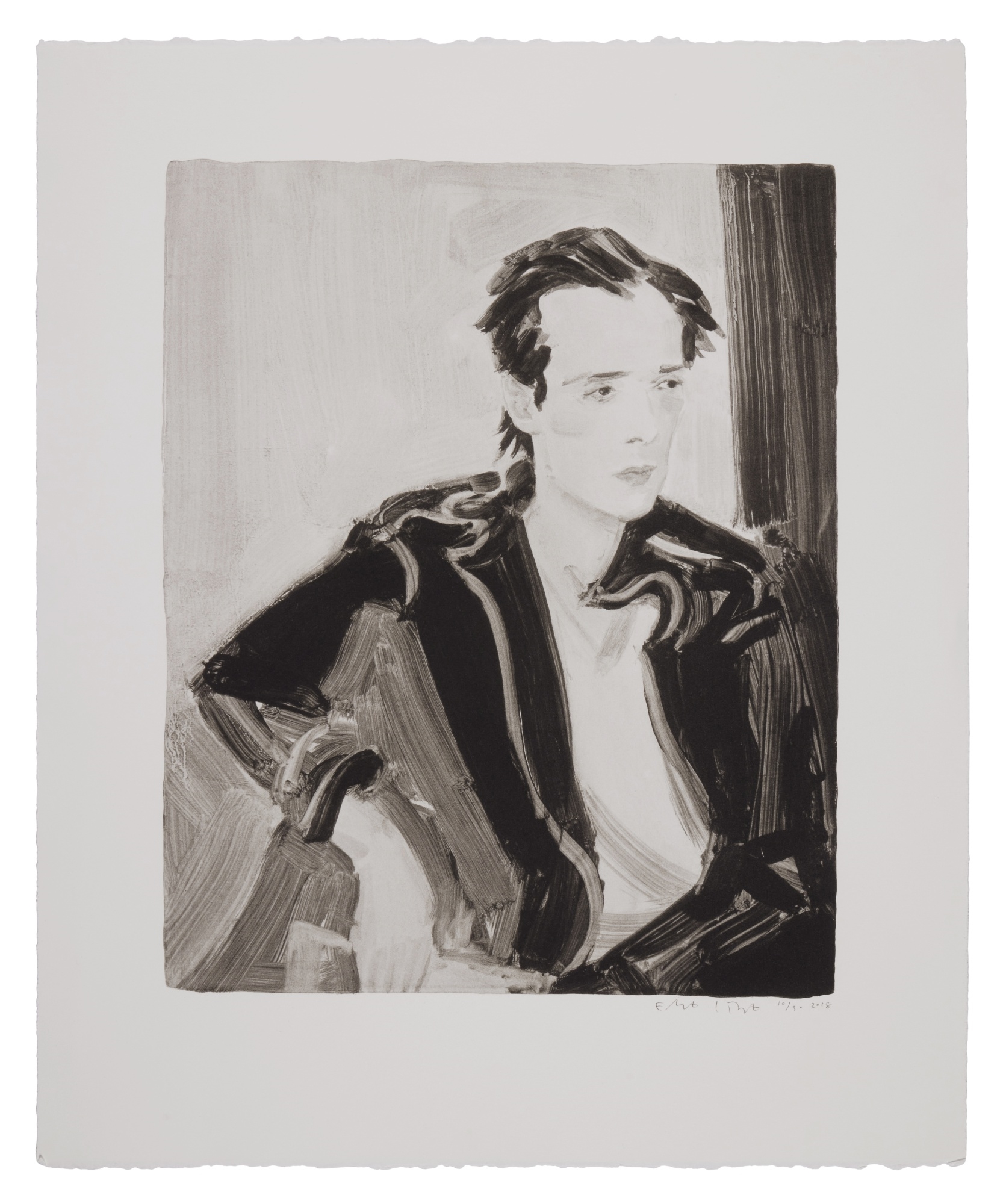 Elizabeth Peyton | KURT WRITING (NEWSWEEK) (2002) | MutualArt