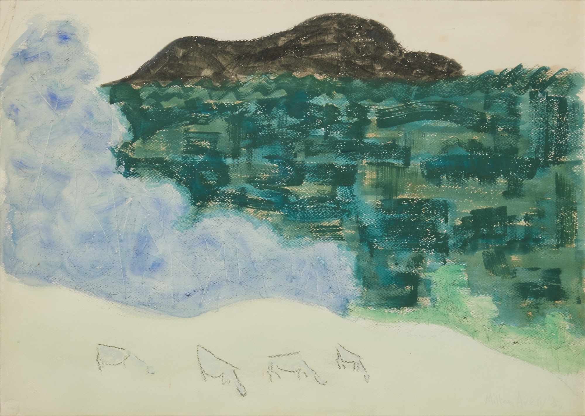Milton Avery | Sketcher (1950) | MutualArt