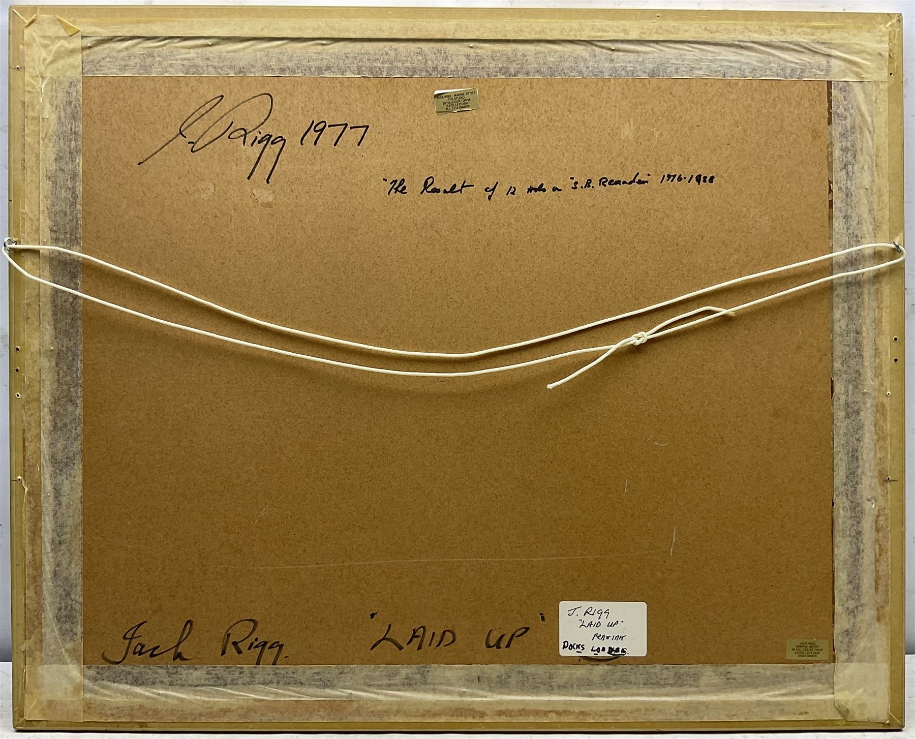 Jack Rigg | 'Laid Up' - Sailing Barges on the Thames | MutualArt