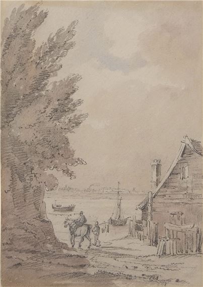 George Shepheard | Yarmouth from Gorleston (1825) | MutualArt