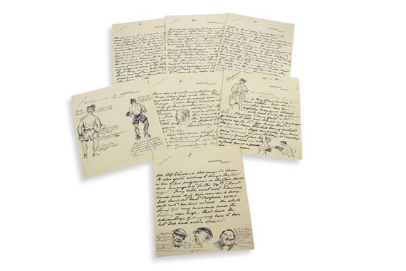 Edward Brian Seago | A very personal 7 page letter with 9 black ink ...