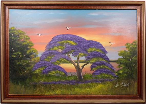 Al Black | AL BLACK FLORIDA HIGHWAYMEN JACARANDA BLOSSOMS | MutualArt