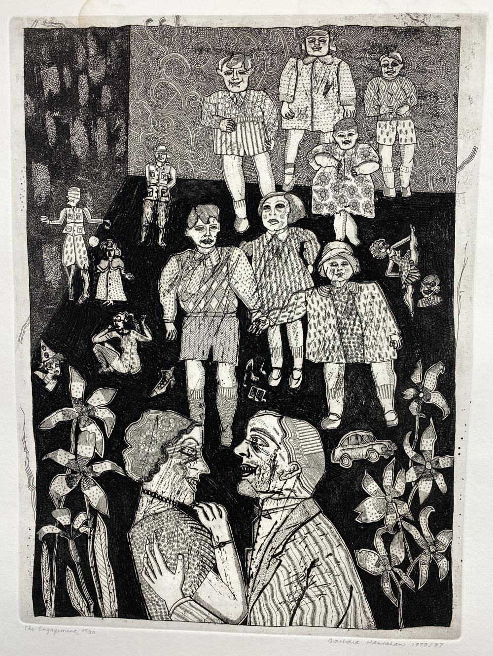 Barbara Hanrahan | Girl with a Cat (1988) | MutualArt