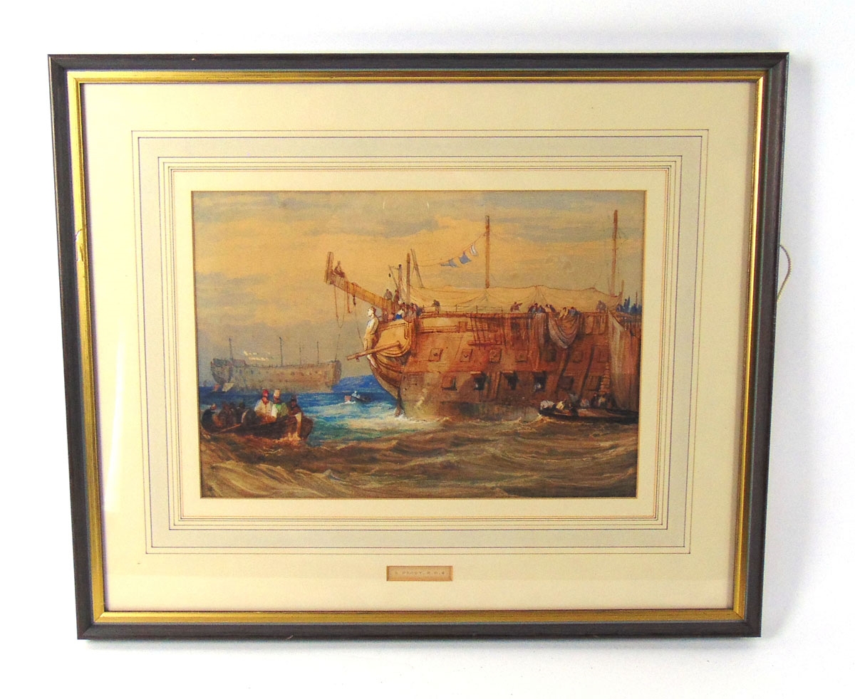 Samuel Prout | Ships in Harbour | MutualArt