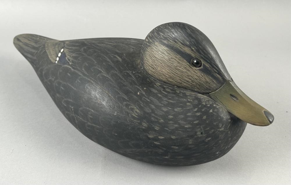 A. Elmer Crowell | MARTY COLLINS BLACK DUCK DECOY | MutualArt