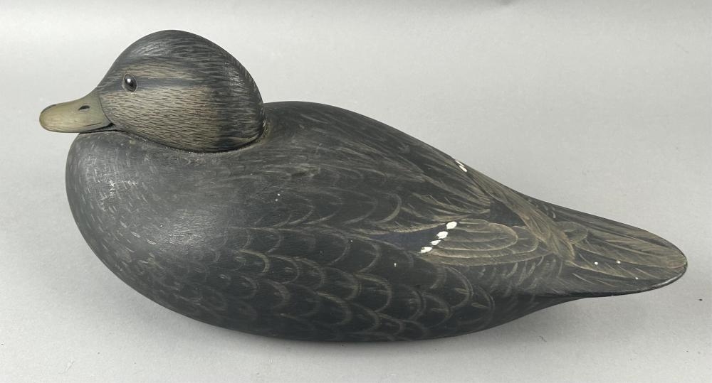 A. Elmer Crowell | MARTY COLLINS BLACK DUCK DECOY | MutualArt