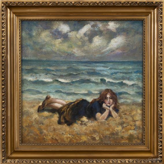 Istvan Csók | In The Sand Of The Lido | MutualArt