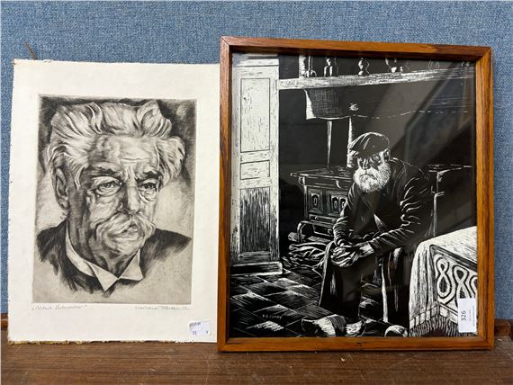 Eberhard Tacke | portrait of Albert Schweitzer (1903) | MutualArt