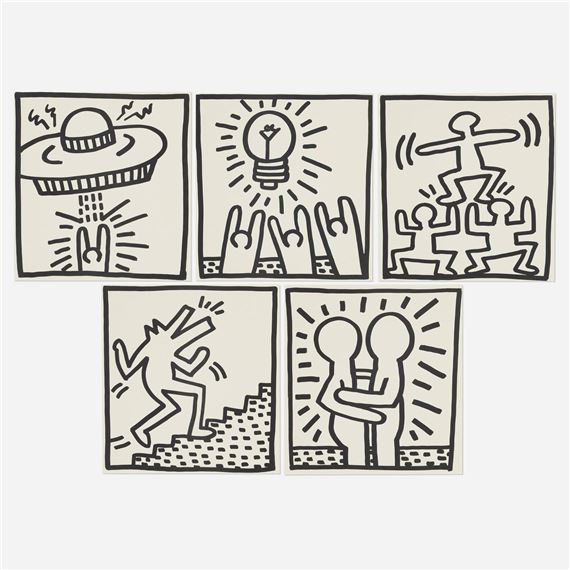 Keith Haring | Untitled (five works from the Keith Haring: Tony ...