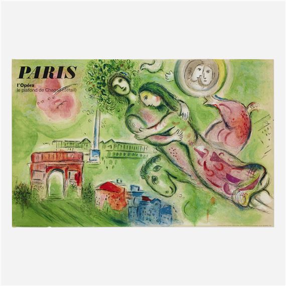 Marc Chagall | Paris l’opéra poster (1965) | MutualArt