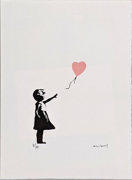 Banksy | Girl with pink balloon | MutualArt