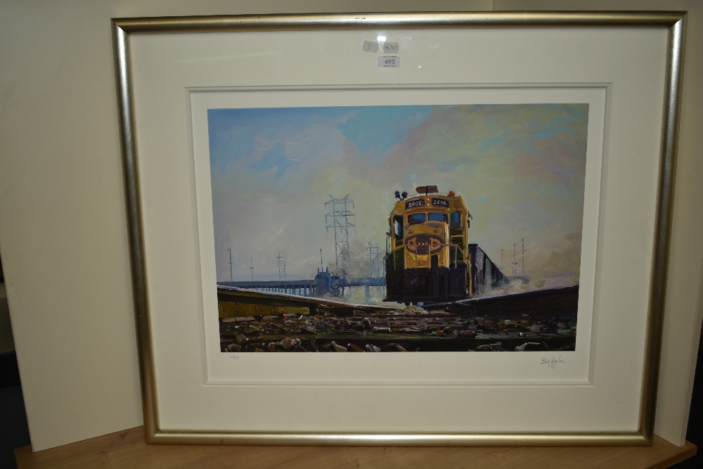 Bob Dylan | Bob Dylan (b.1941, American), giclee print, 'Industrial Train', of railway interest ...