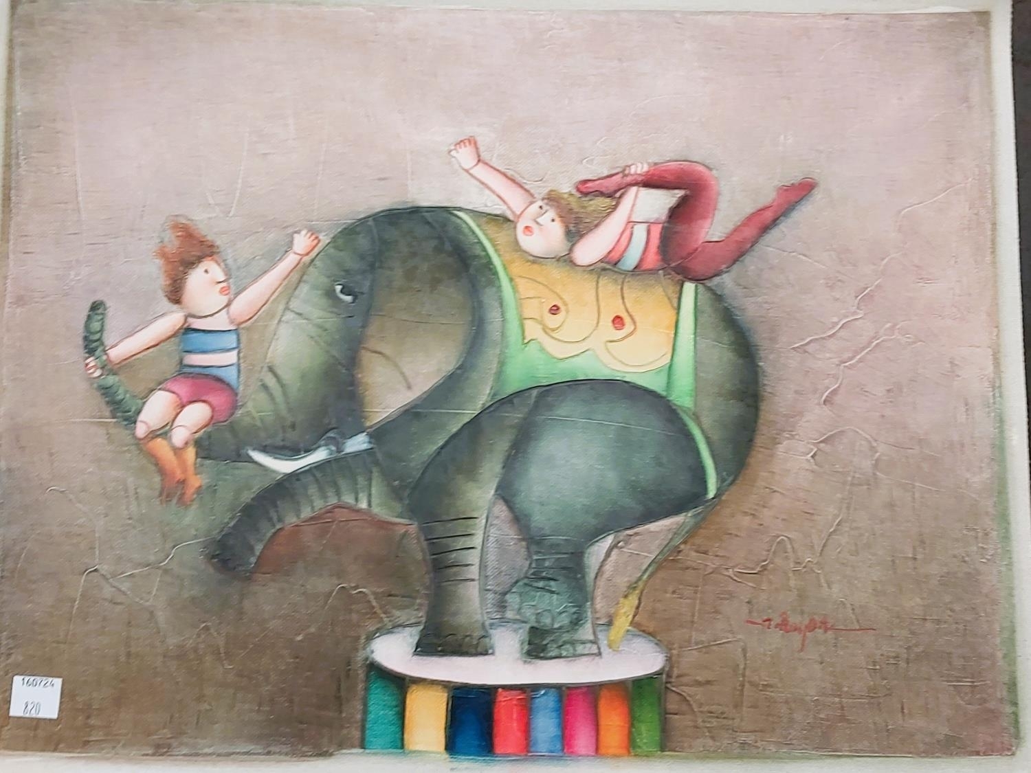 Joyce Roybal | two people on bikes | MutualArt