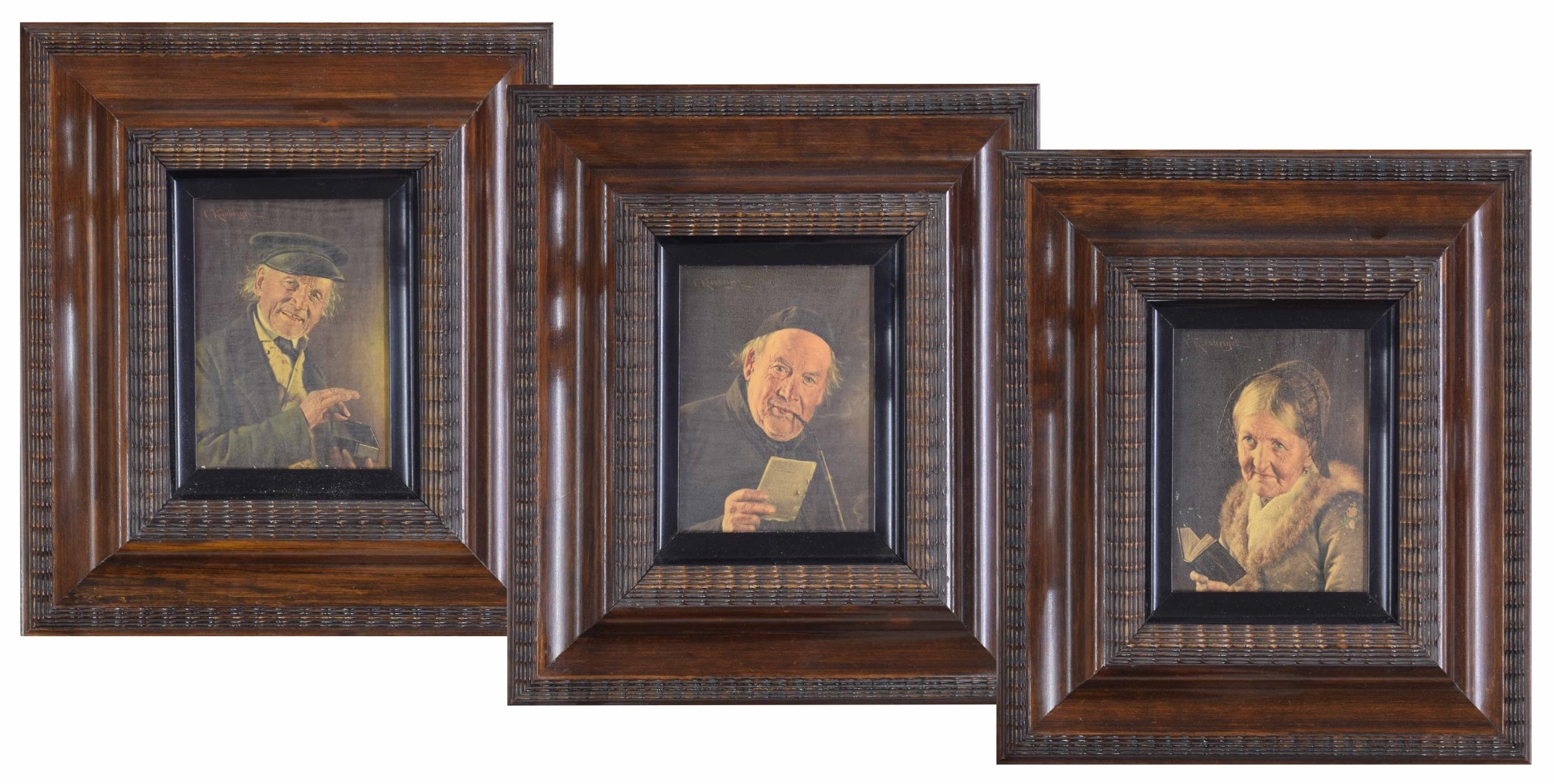 Continental School, 20th Century | Portrait of a monk smoking a pipe ...