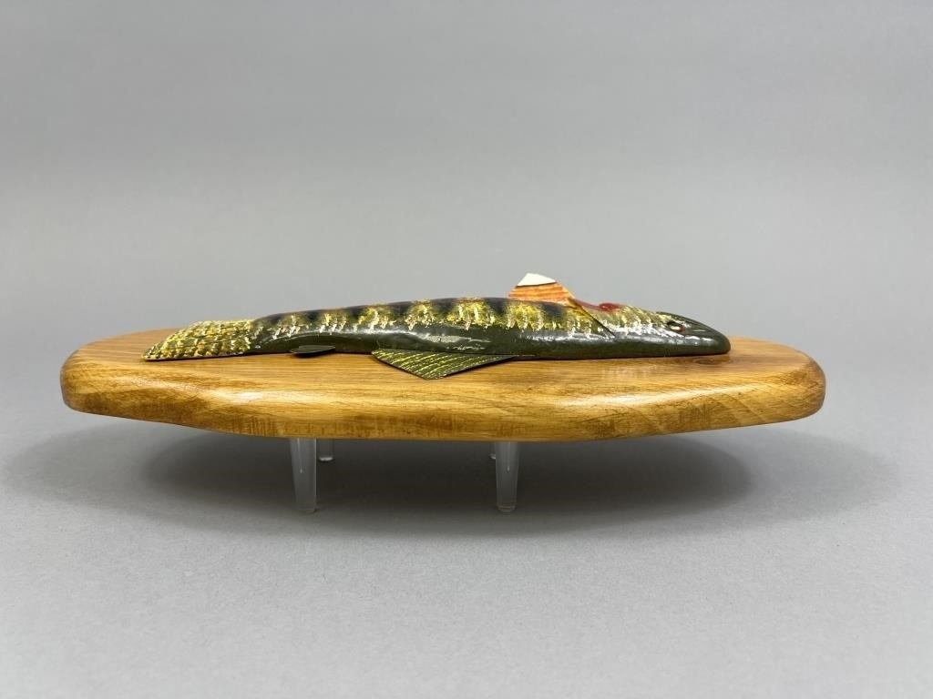 Carl Christiansen | Carl Christiansen Golden Trout Wall Plaque | MutualArt