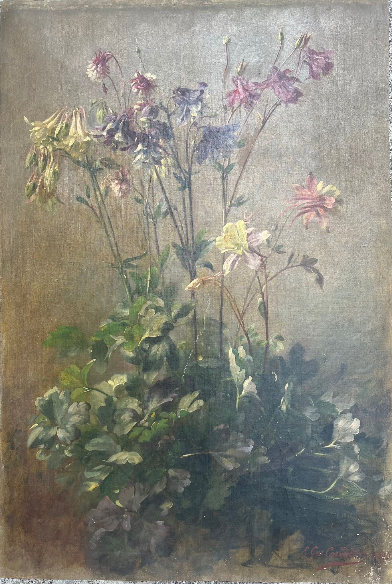 Gustave Emile Couder | Arbuste aux fleurs | MutualArt