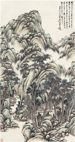WU Zheng | SECLUDED DWELLING IN THE MOUNTAIN (1934) | MutualArt