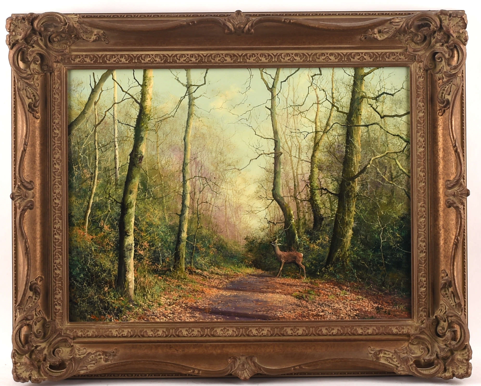 John Caesar Smith | A deer on a woodland path (91) | MutualArt