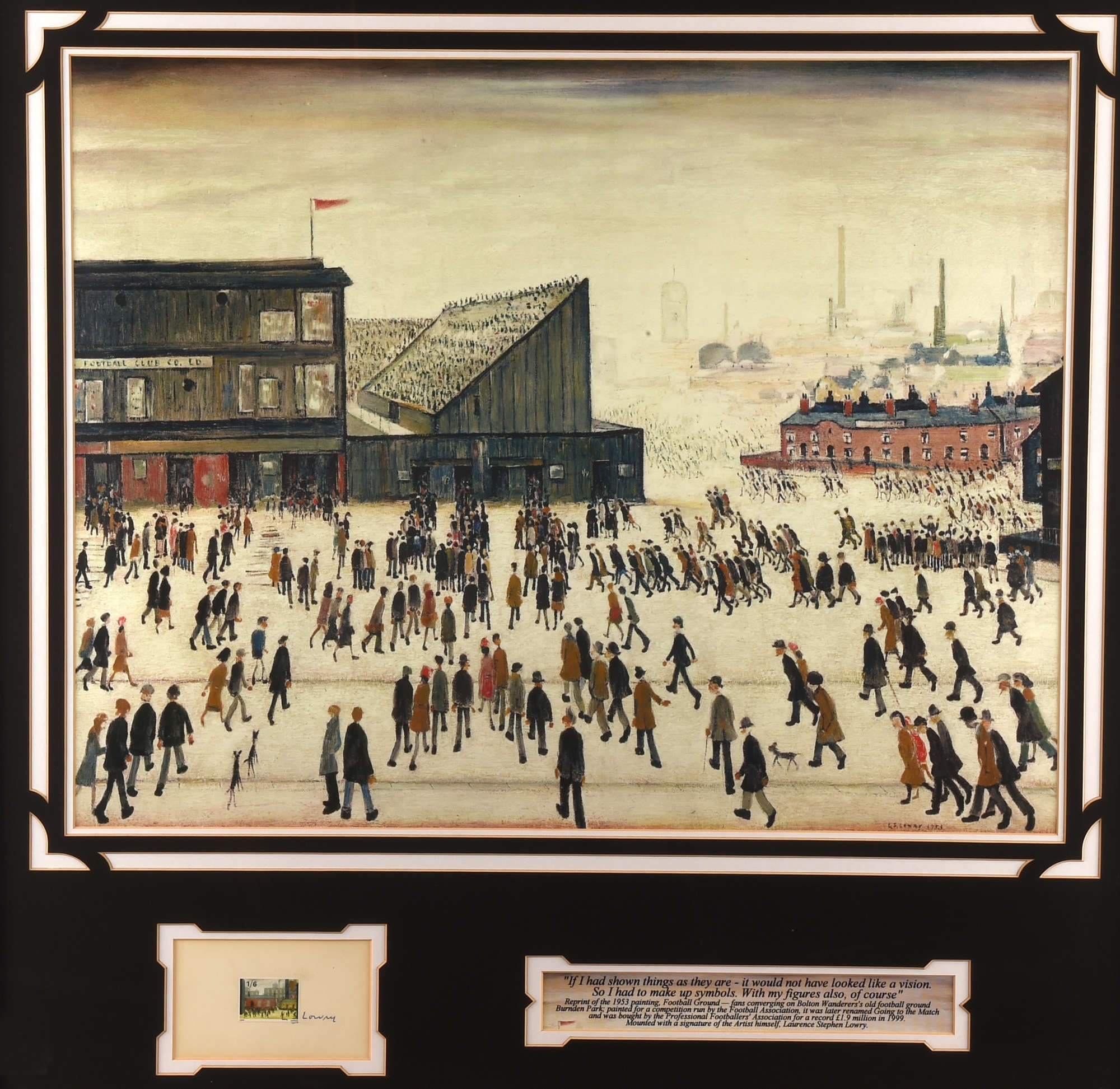 Laurence Stephen Lowry | Lancashire Village (1944) | MutualArt