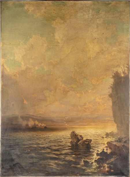 Arthur Parton | Arthur PARTON (1842-1914) Vue du lac Champlain... - Lot ...