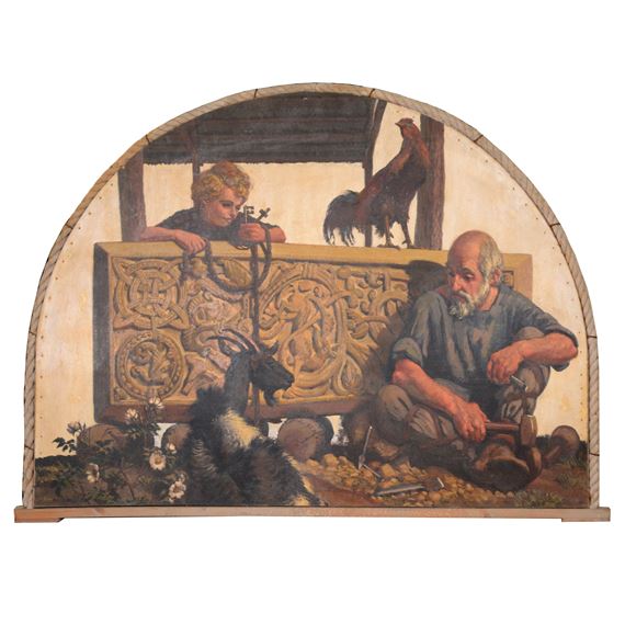 Henry Bird | Henry Bird, pattern for an overdoor panel, St Peters ...