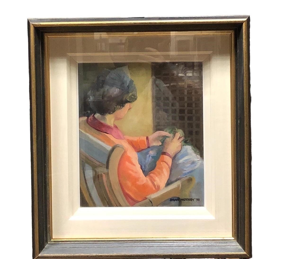 Brian Mooney | BRIAN MOONEY Woman Sewing (1993) | MutualArt