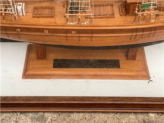 John Stephens | A cased model of Rhoda Mary, originally built by John ...