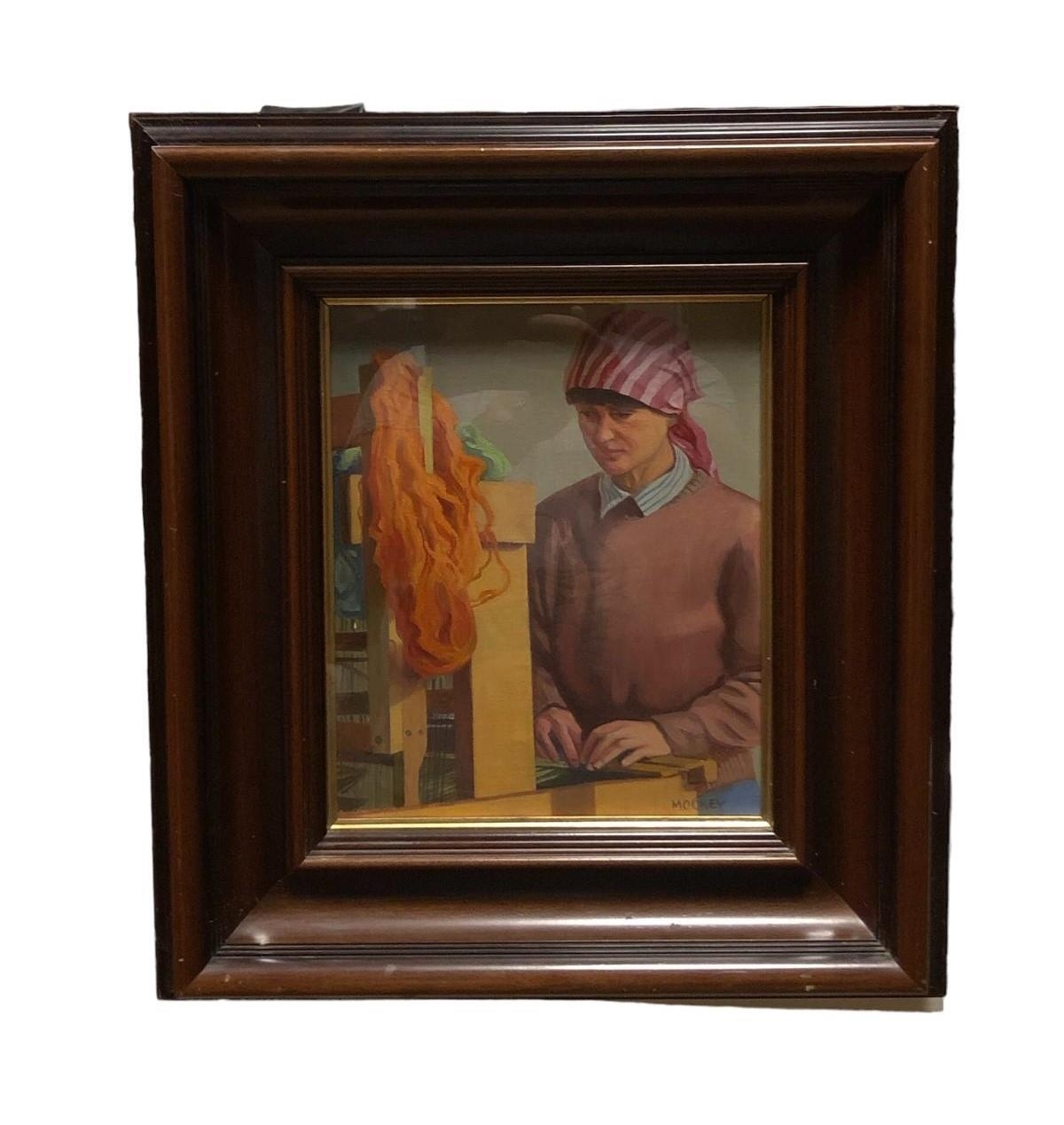 Brian Mooney | BRIAN MOONEY The Weaver Oil on canvas Signed lower right ...