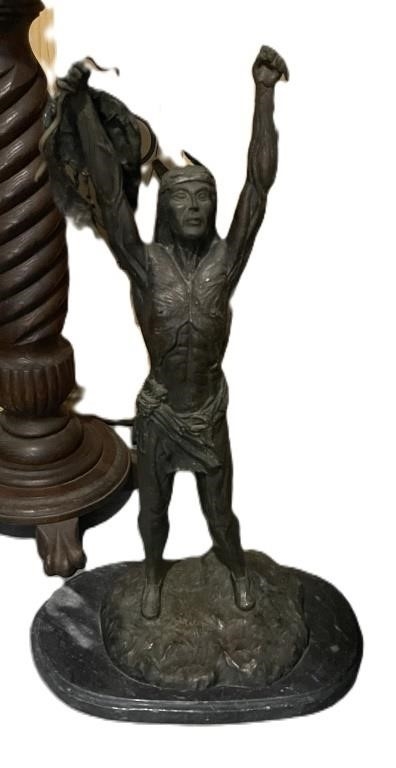 Marshall Mitchell | MARSHALL MITCHELL NATIVE AMERICAN BRONZE | MutualArt