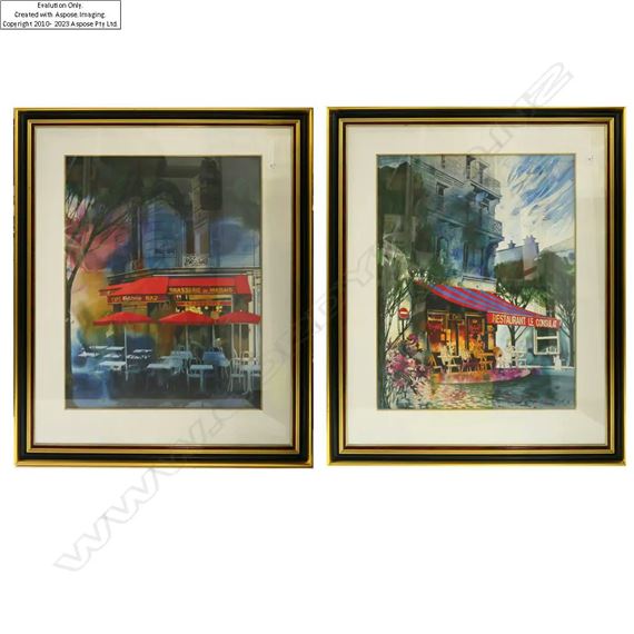 Mike Fitzpatrick | PRINTS FRENCH STREET CAFE/RESTAURANT SCENES 1120 X ...