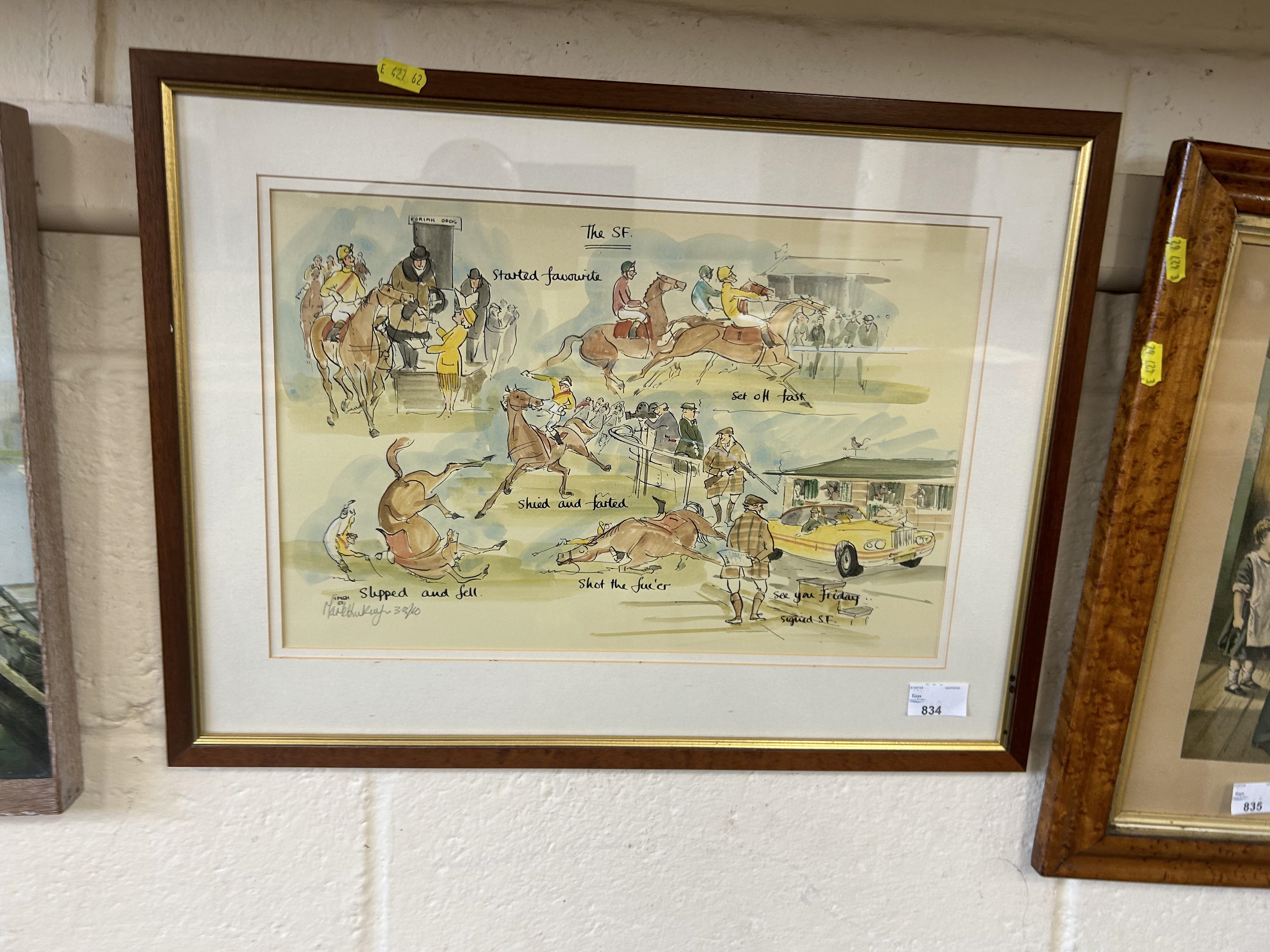 Mark Huskinson | Framed racing interest print after Mark Huskinson ...