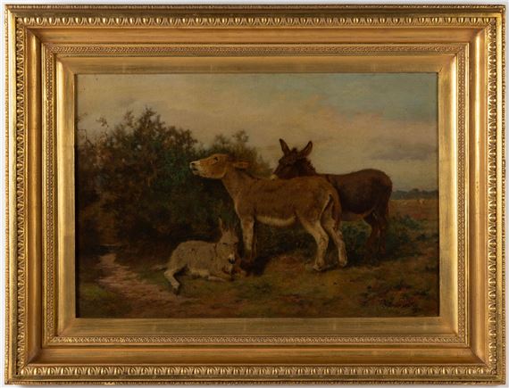 Arthur Batt | PORTRAIT OF DONKEYS (1900) | MutualArt