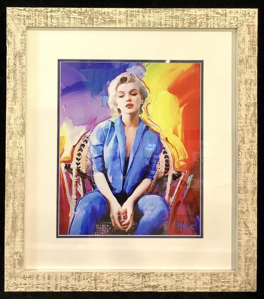 Peter Max | Peter Max “Marilyn Monroe” Print On Paper | MutualArt