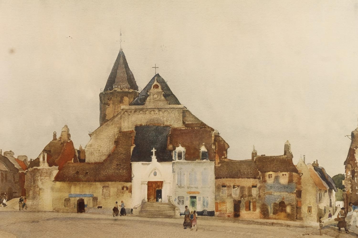 William Russell Flint | The Beach, St Malo | MutualArt