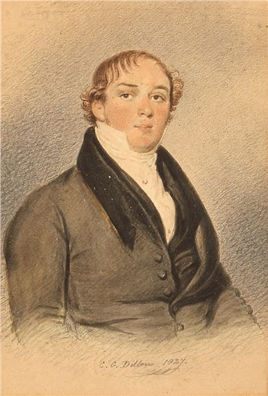 Charles G. Dillon | Portrait of a seated gentleman (1827) | MutualArt