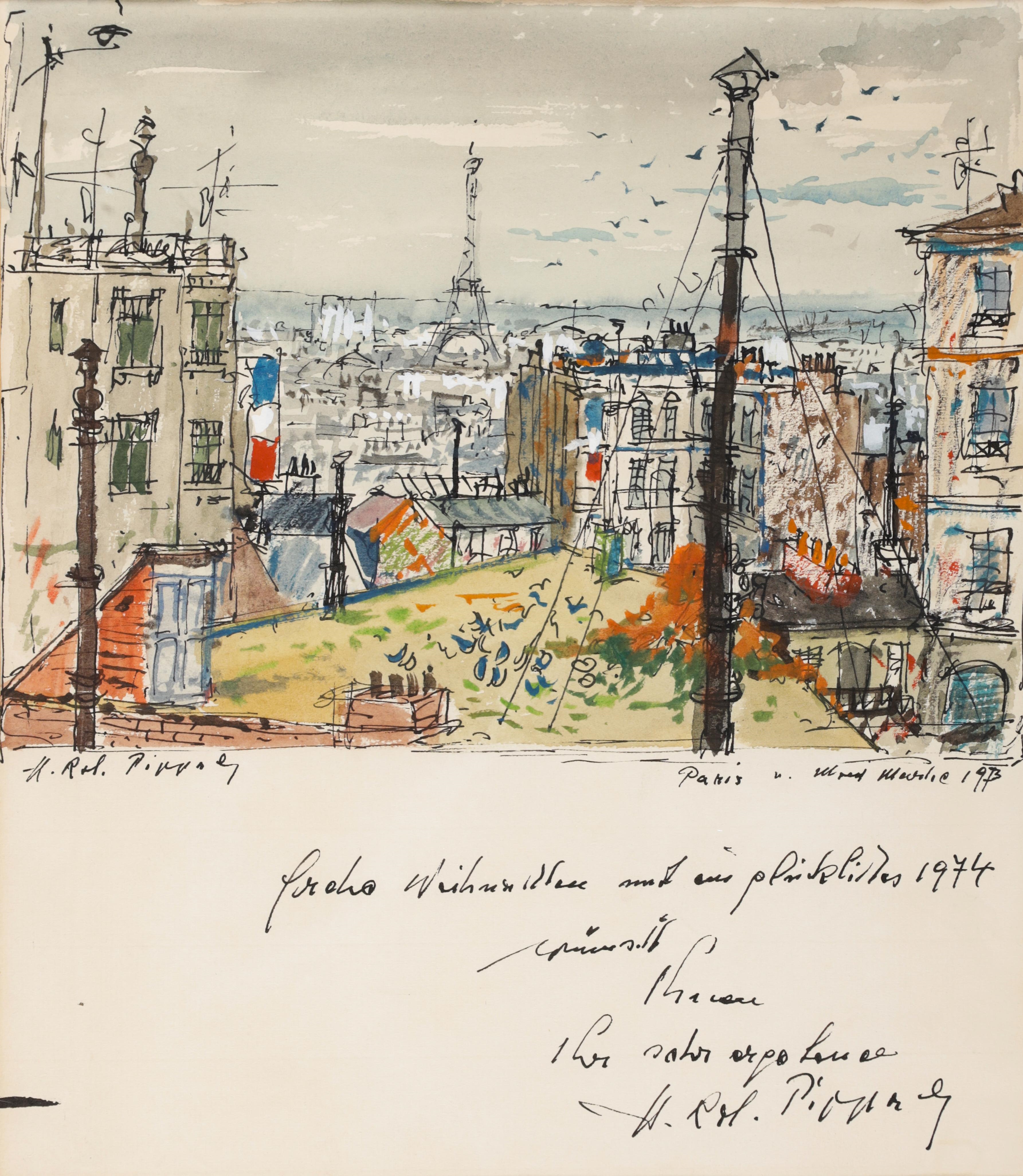Hans Robert Pippal | (Wien 1915-1998) Paris vom Montmartre | MutualArt